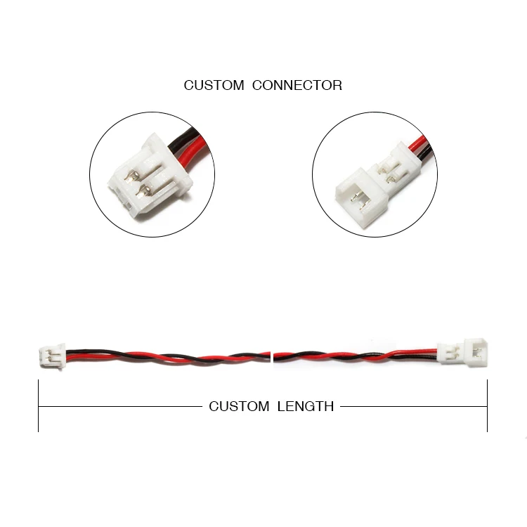 Custom 1.0mm Pitch Jst Connector 2 3 4 5 6 7 8 10 11 12 14 16 20 22 26 ...