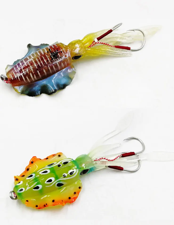 Plastic Fishing Lead Head Insert Lures Bass Trout Fish Bait Uv Glow ...