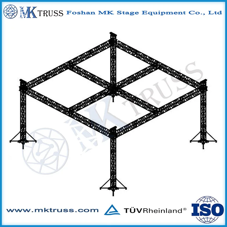 Aluminum Frame Truss Structure Event Aluminum Spigot Bolt Concert Stage ...