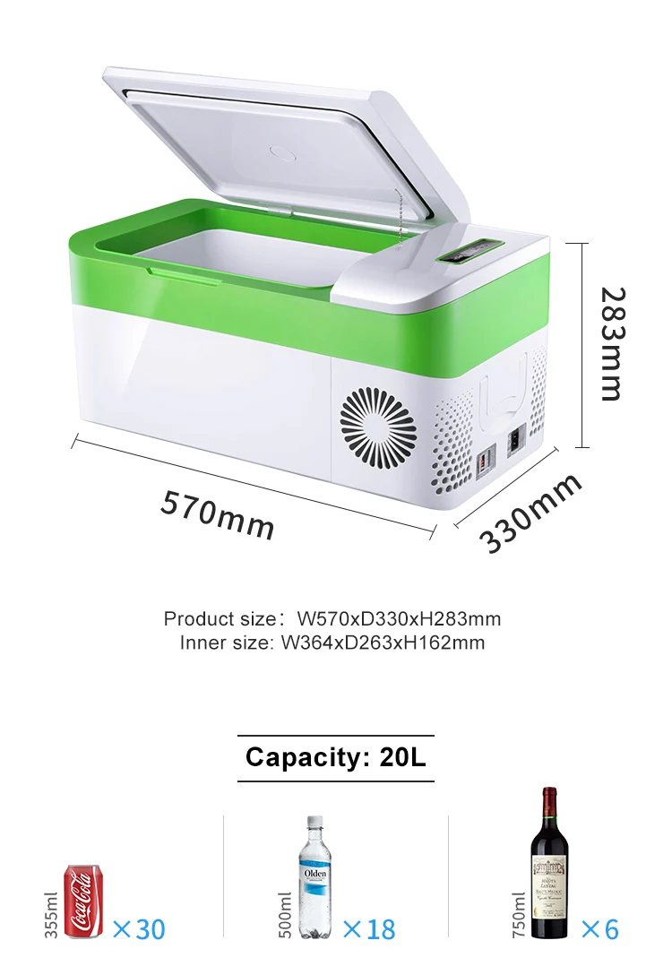 Mini Draagbare Water 12 Volt Dc Compressor Camping Cosmetische Mobiele ...