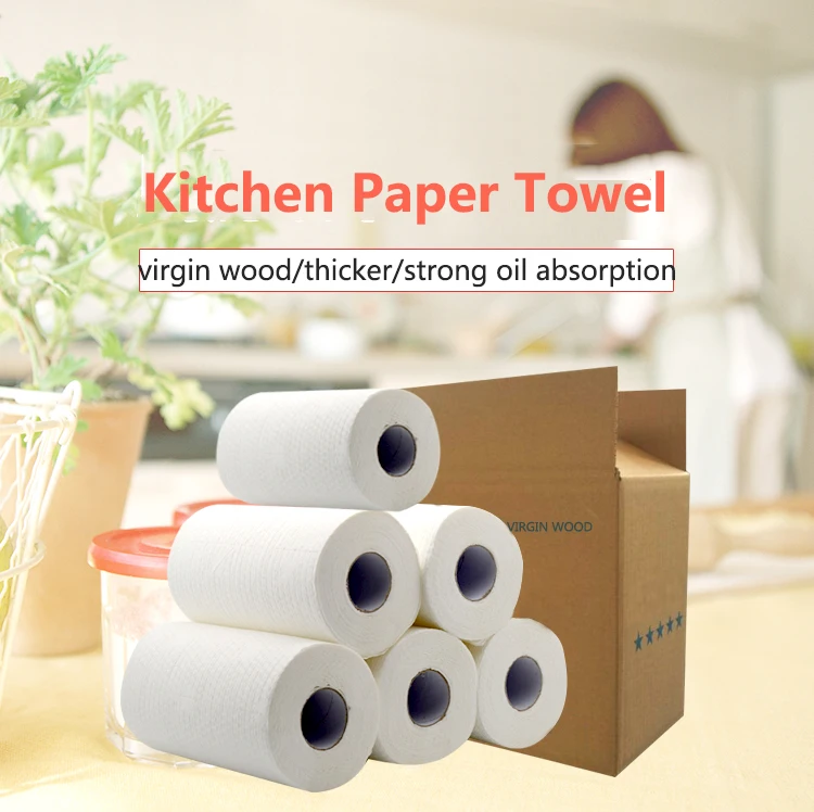 OEM Printed Embossed Kitchen Roll Paper Towels - 30000 Rolls MOQ