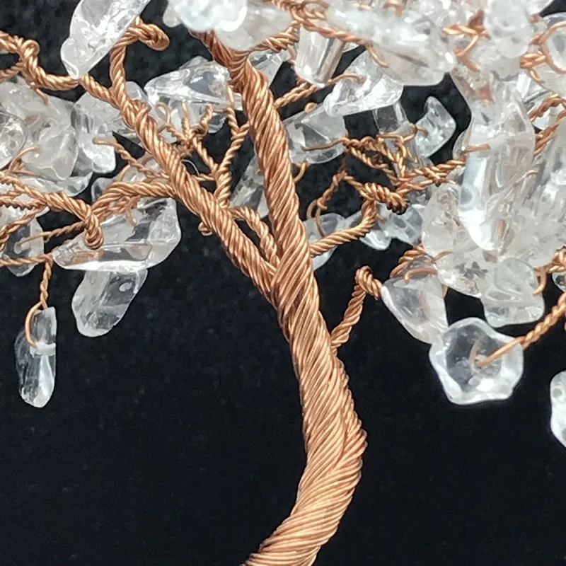 Natural White Crystal Tree Stones - Handmade Home Decor