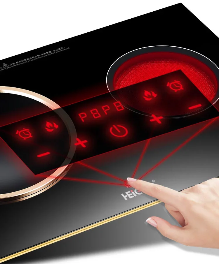 Built-in & Portable Double Electric Concave Induction Cooker & Infrared ...