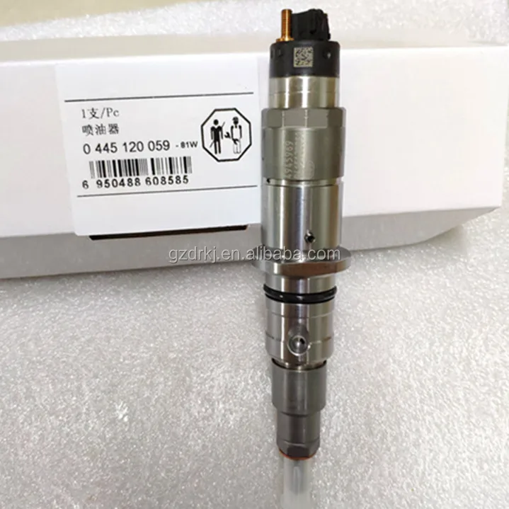 Hyundai Excavator PC200-8 Fuel Common Rail Injector 0445120059