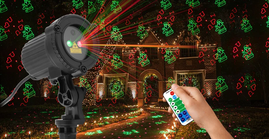 Christmas Laser Lights - Twinkling Elf Projection Lights