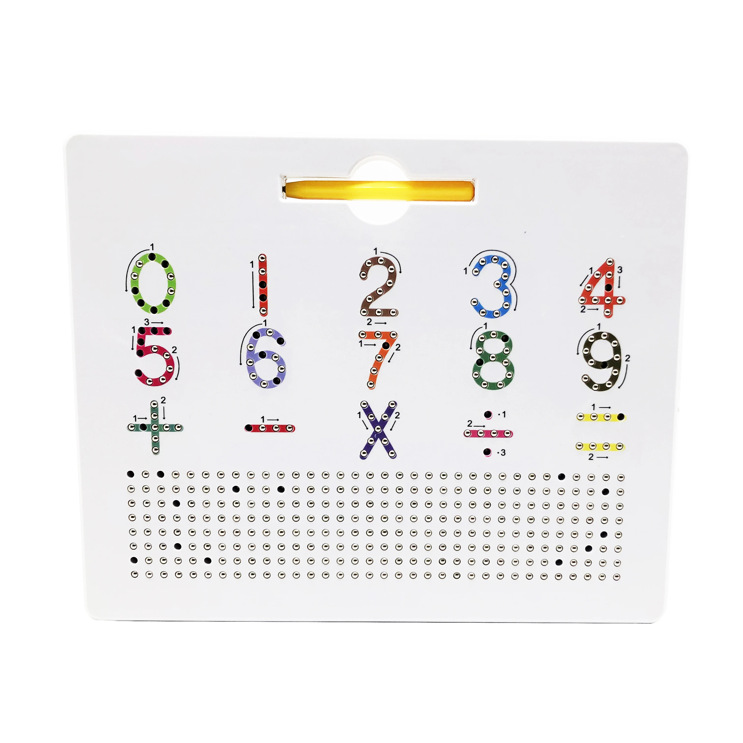 Upper Case Alphabet Letter&number Tracing Board Double Sided Magnetic ...