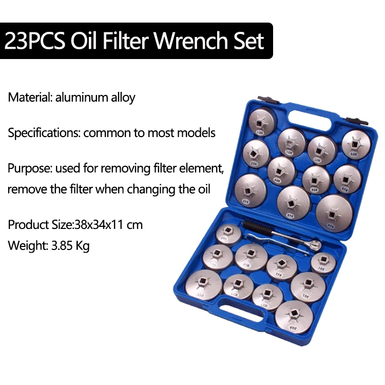 23PCS Oil Filter Wrench Set - Efficient Automotive Tools
