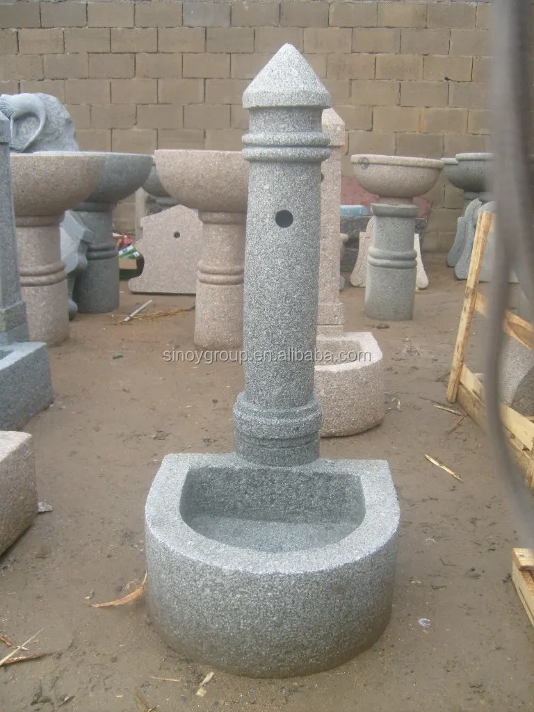 Decorative Water Fountains - Garden Natural Stone Wash Basin