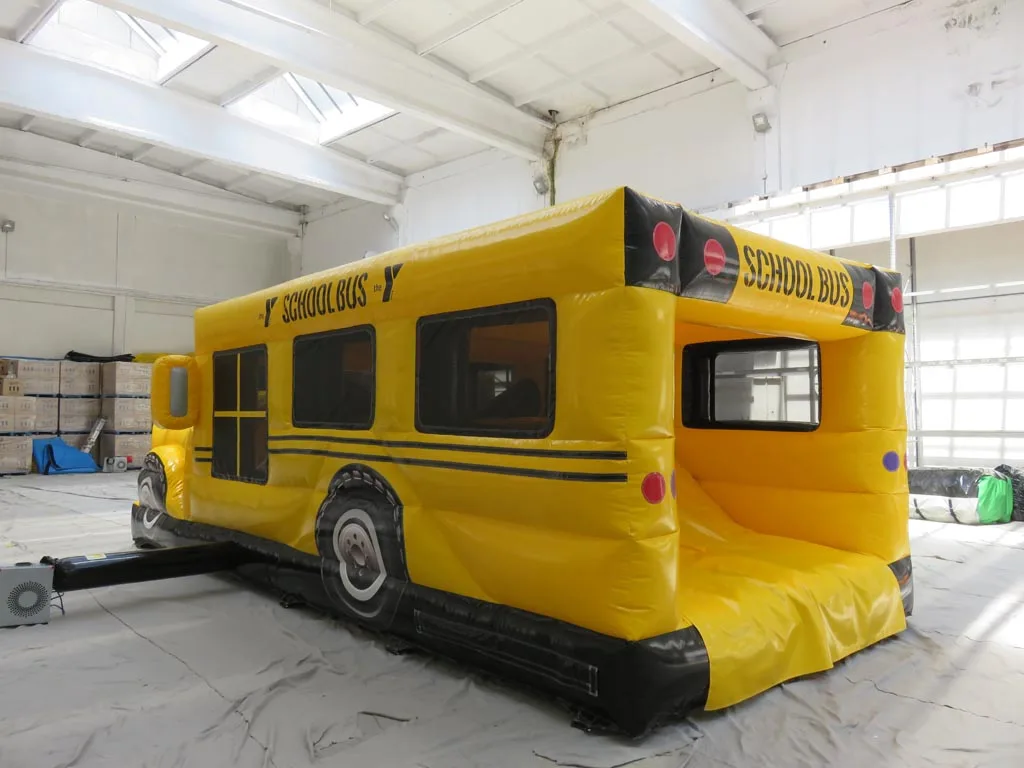 new designed Inflatable School Bus jumping castle for sale good price ...