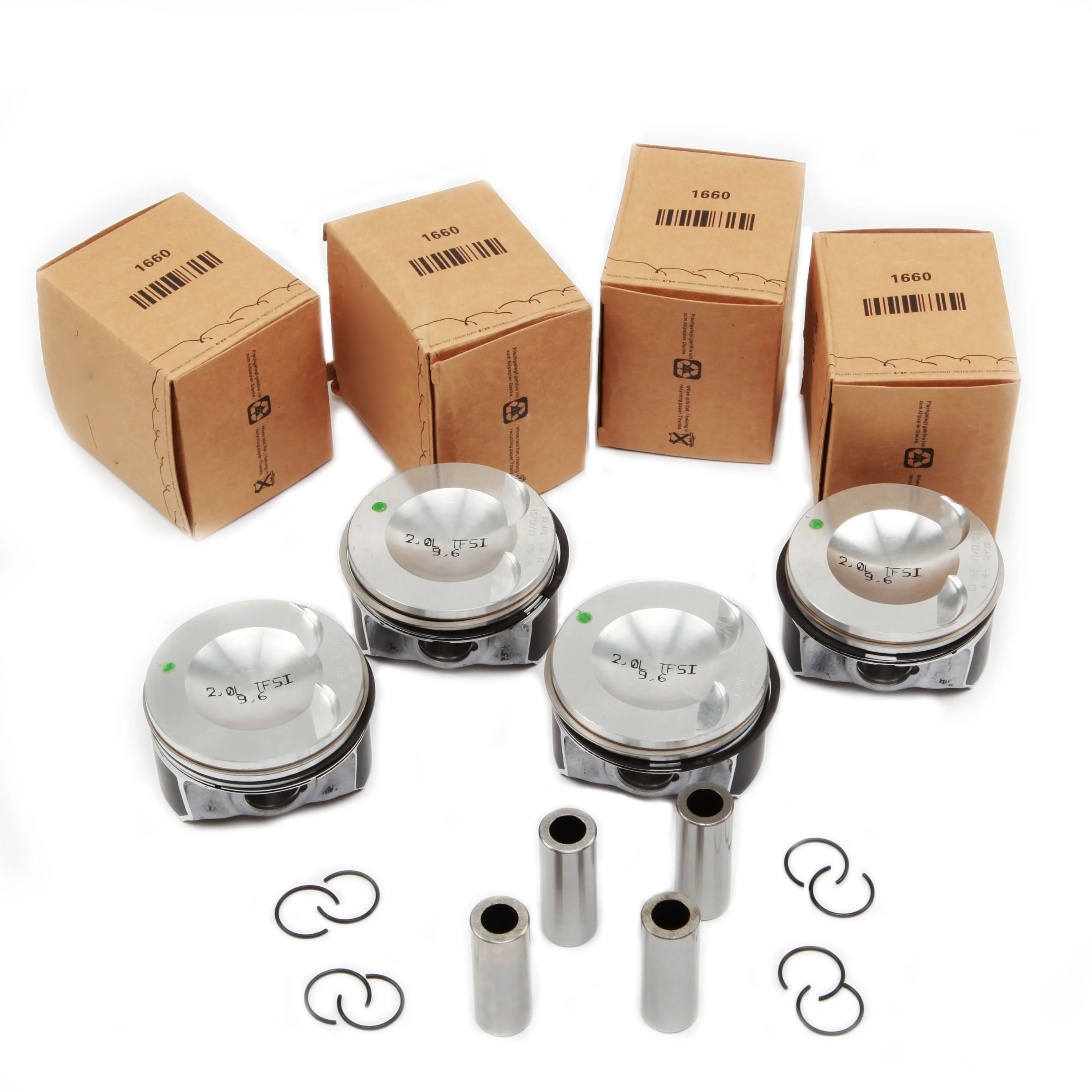 06h107065dm 06h107065am Oversize Engine Pistons Set 83.01mm (+0.50mm ...