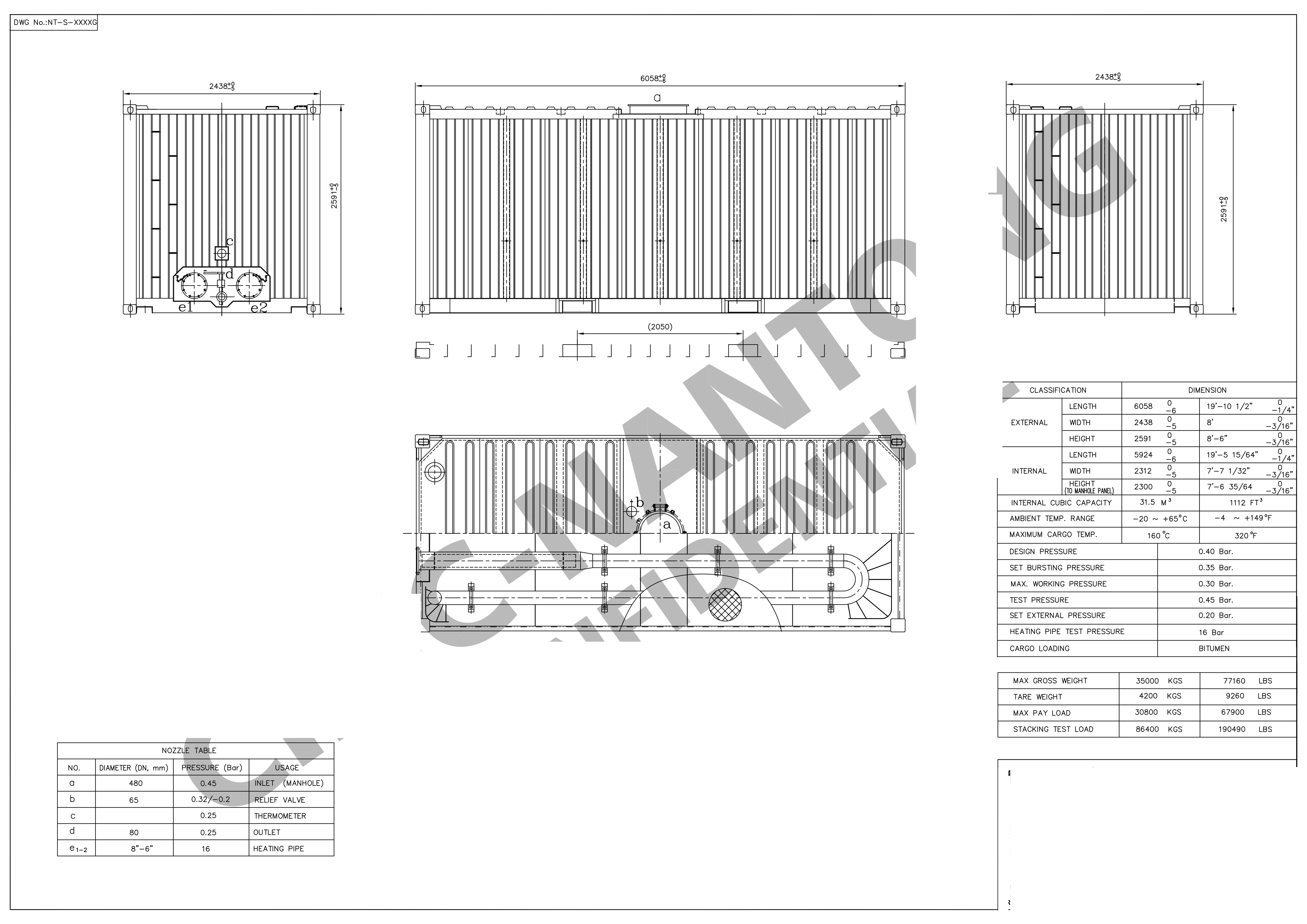 Asme,Iso 20 Feet Electric Heating Bulk Asphalt Bitumen Container - Buy ...