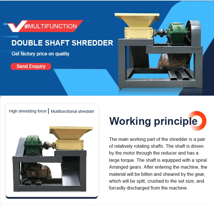 Small Plastic Shredder Small Wood Chipper Shredder Machine Waste Thin ...