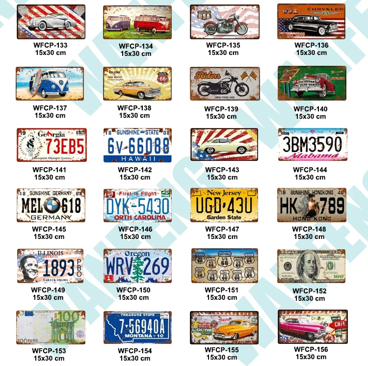 Wholesale Classic Car License Plates - Custom Designs