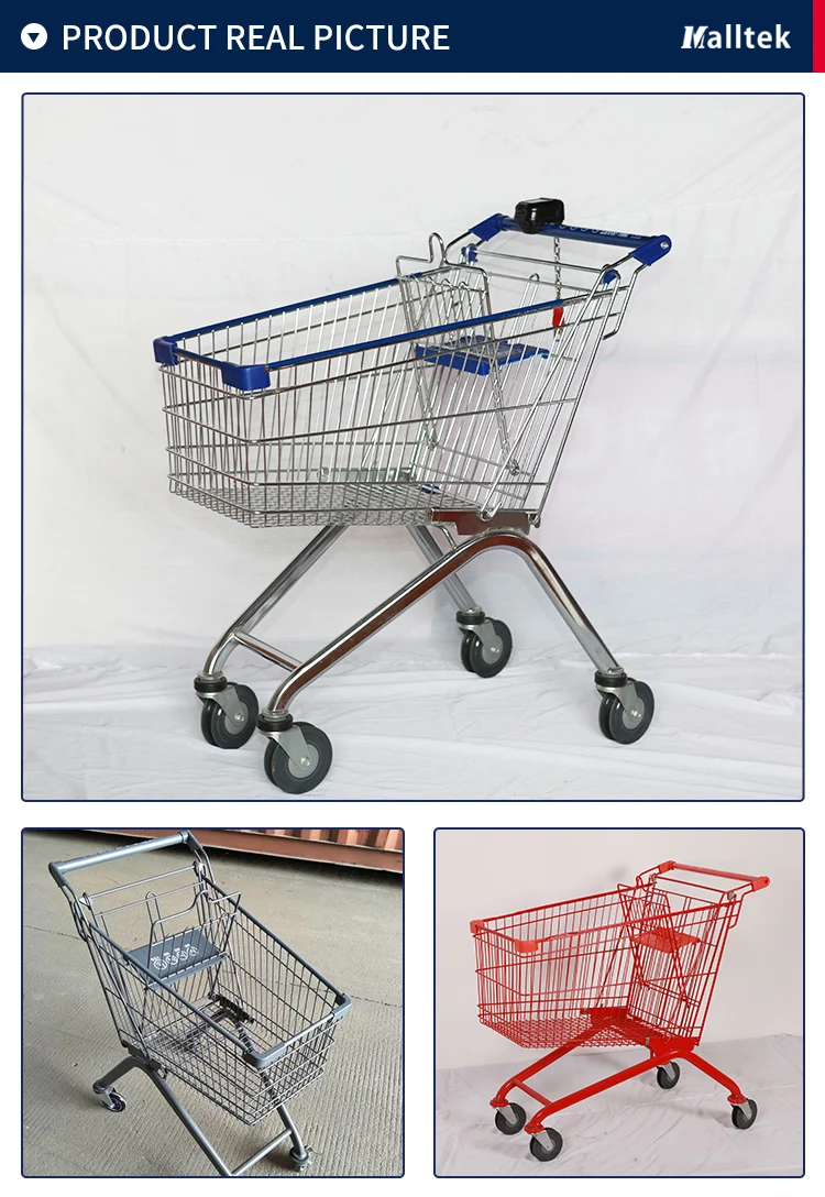 180l European Browsing Cargo Push European Shopping Trolley For ...