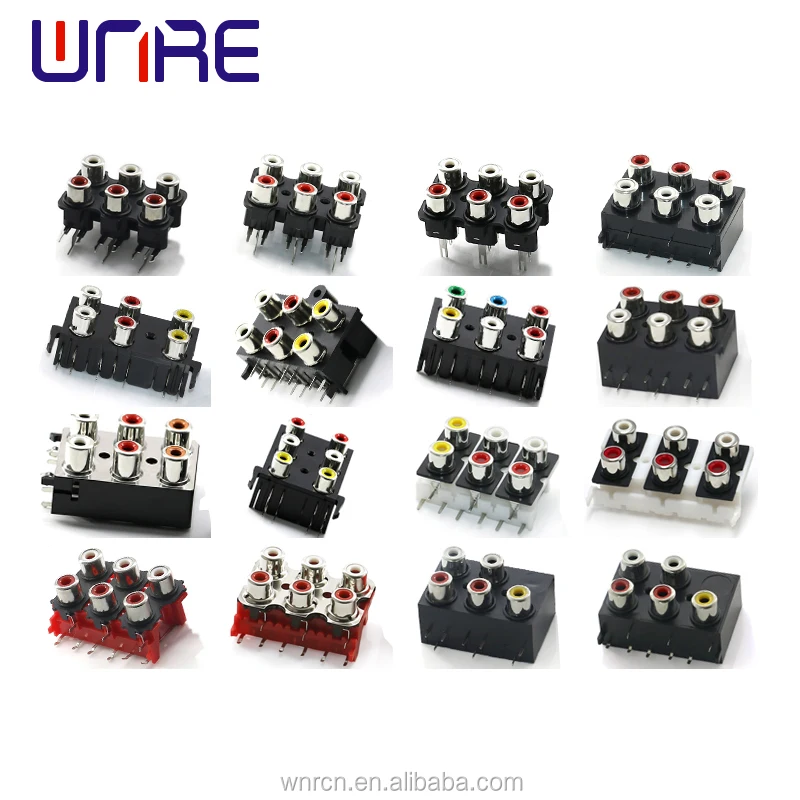 Rca-205 Series 4 Pin Audio Connector Rca Jack - Buy 4 Pin Rca Jack ...