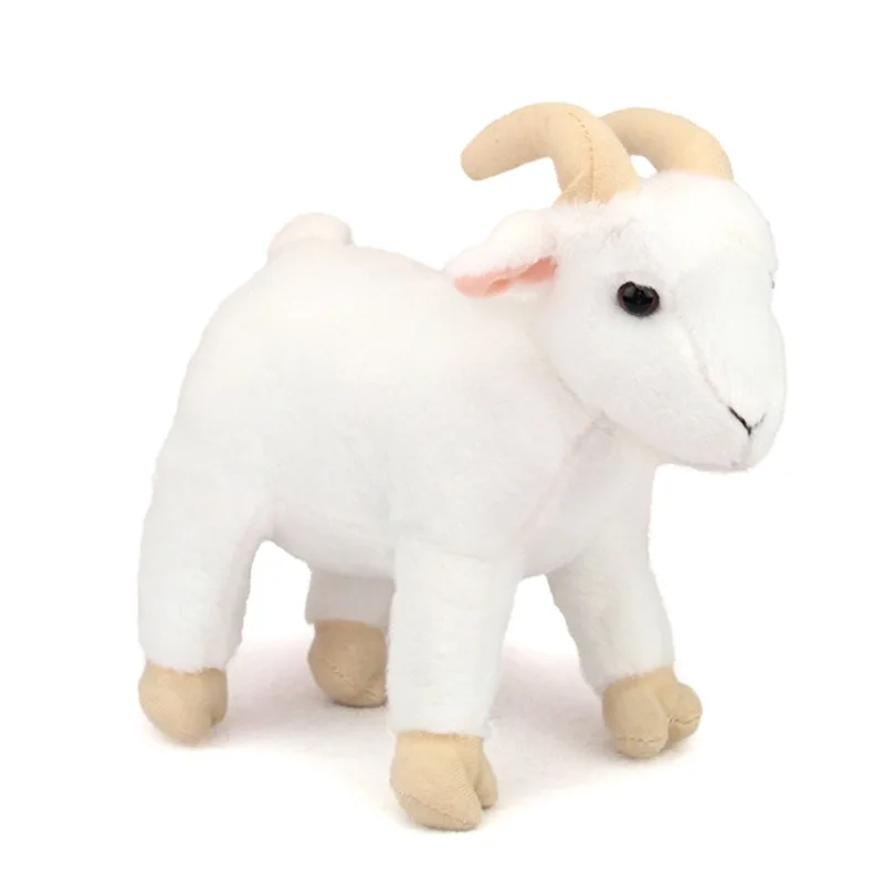 The New Mountain Plush Goat Stuffed Animal Plush Toy 9.8 Inches Fluffy ...