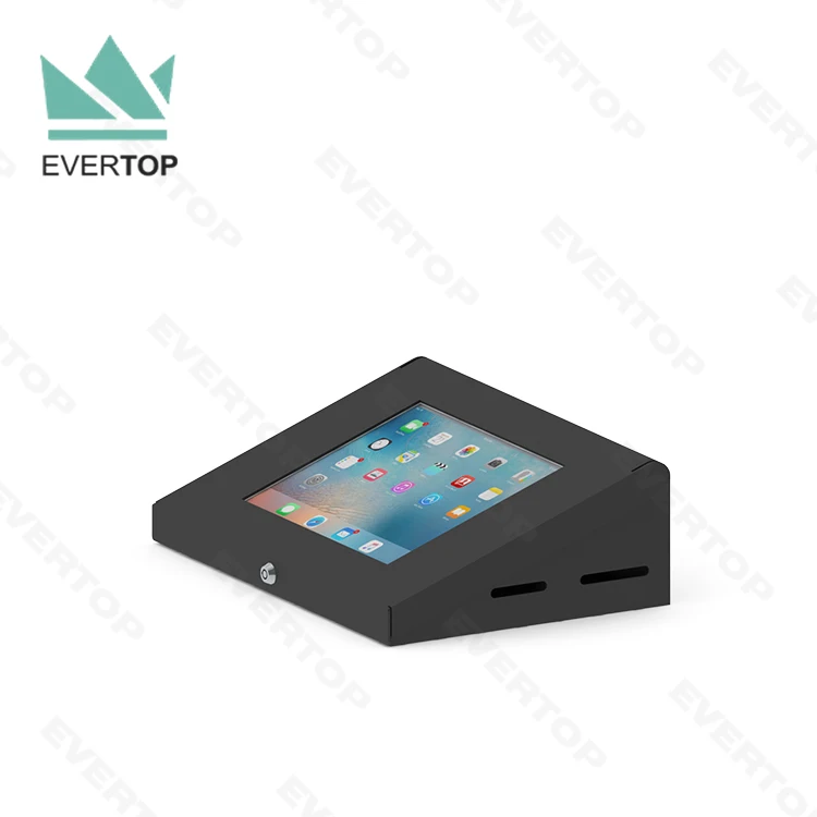 Lst16 7-13" Slope Stylish Metal Case Lockable Wall & Desk Top For Ipad ...