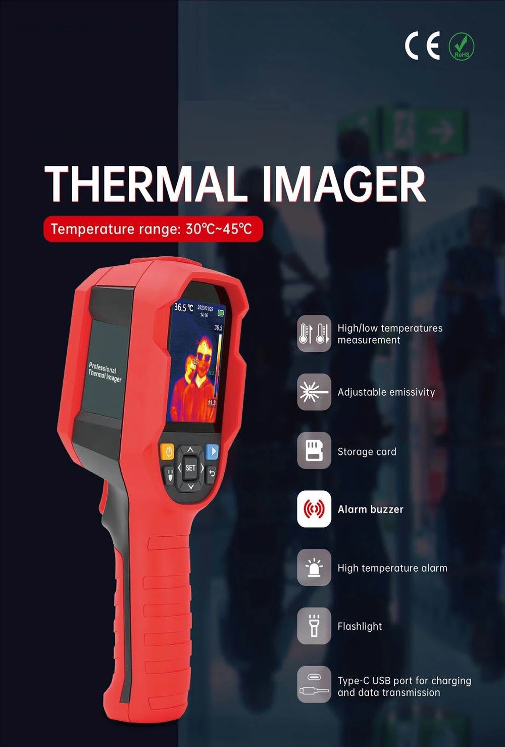High Quality Intelligent Infrared Digital Ir Thermal Imaging Camera ...