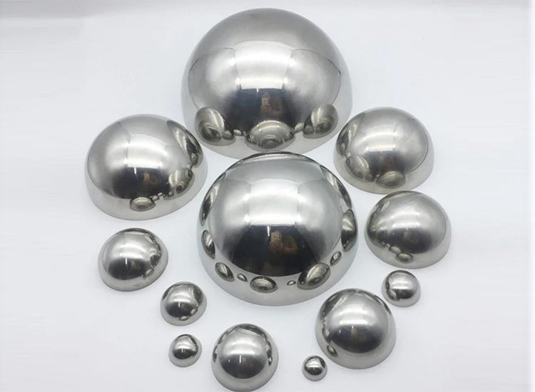 Stainless Steel 304 Half Ball 36 Hollow Steel Ball Metal Half Sphere ...