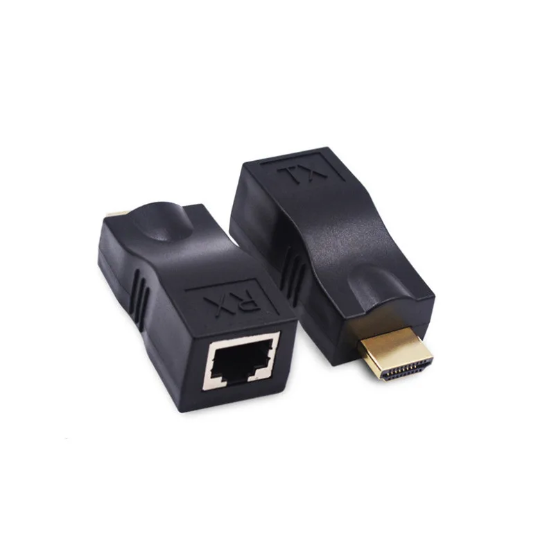 HDMI to RJ45 Signal Amplifier - 30M Single Cable Transmission