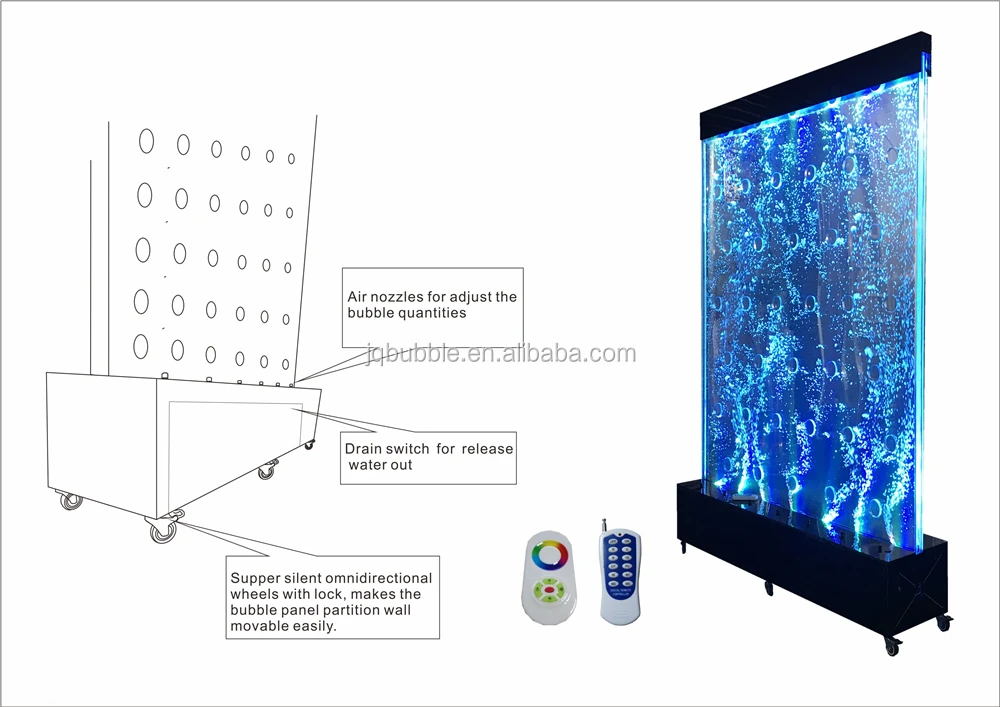 RGB Color Changing Acrylic Bubble Panel for Room Dividers