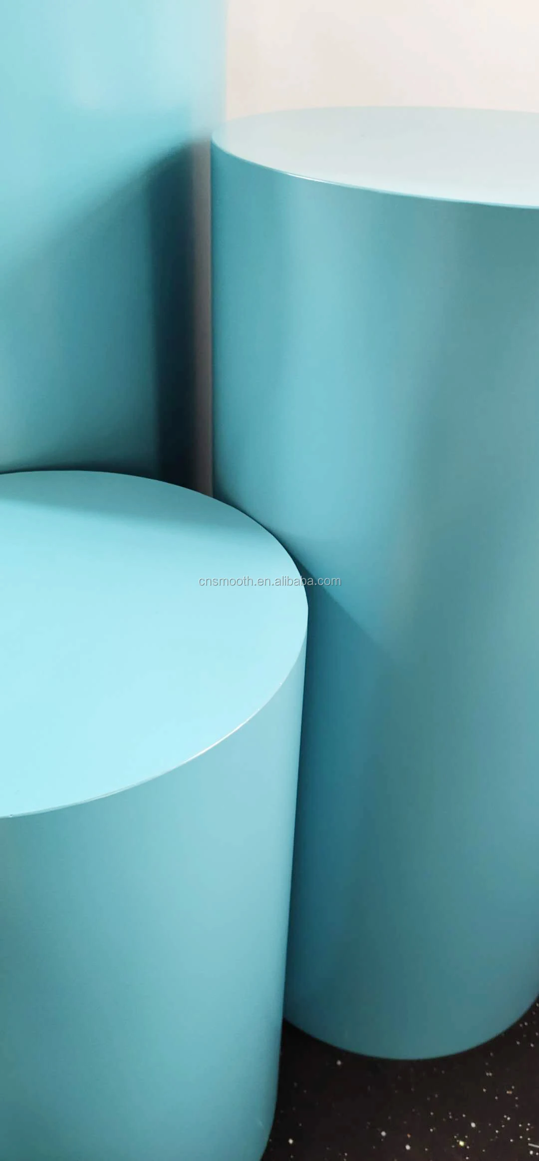 Baby Pink Plinths - Elegant Wedding Exhibition Pedestals