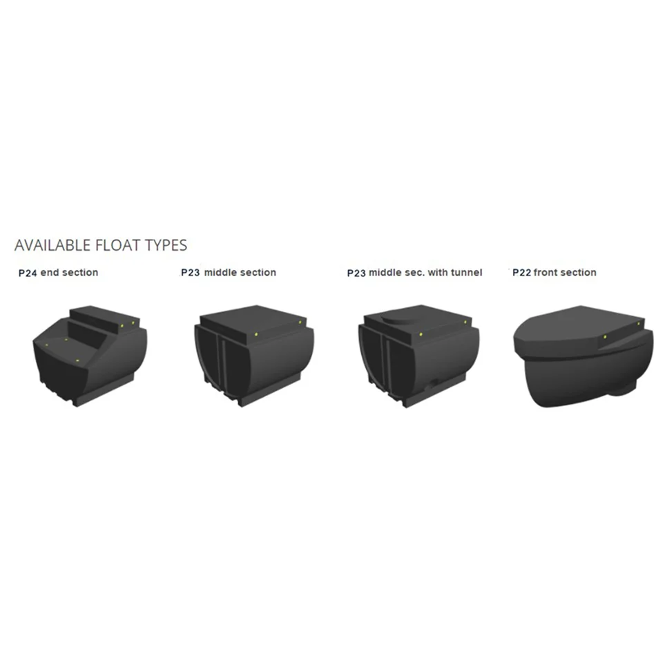 Plastic Floating Pontoon Floats For Catamaran Boat With Aluminum - Buy ...