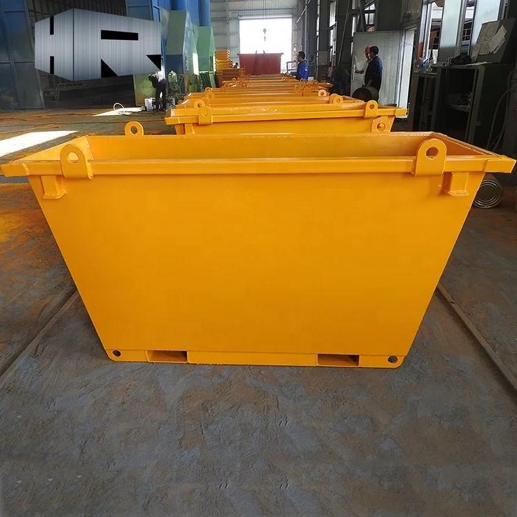 1m Waste Management Industrial Crane Lift Waste Bin / Steel Dustbin ...