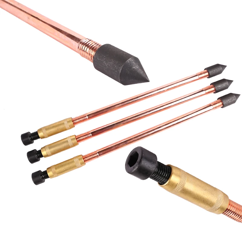 Best Earthing Pure Copper Weld Earthing Ground Rod For Electric Work ...