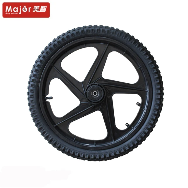 12 Inch Plastic 5 Spoke Pu Eva Solid Foam Bicycle Wheels