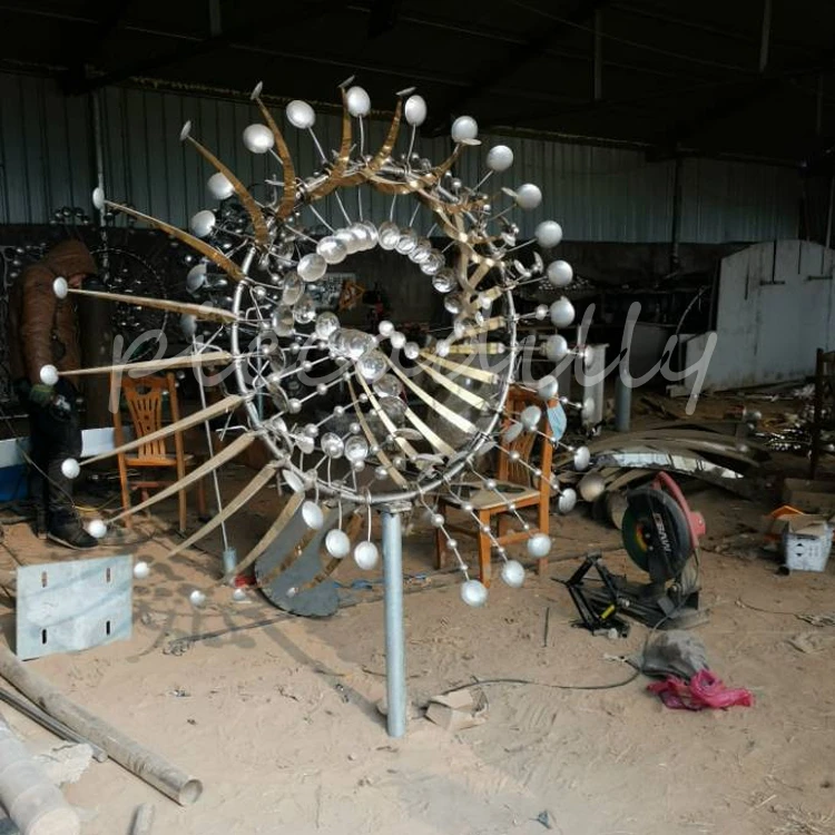 Modern Art Decoration Large 2 M Interactive Kinetic Art Sculpture For ...