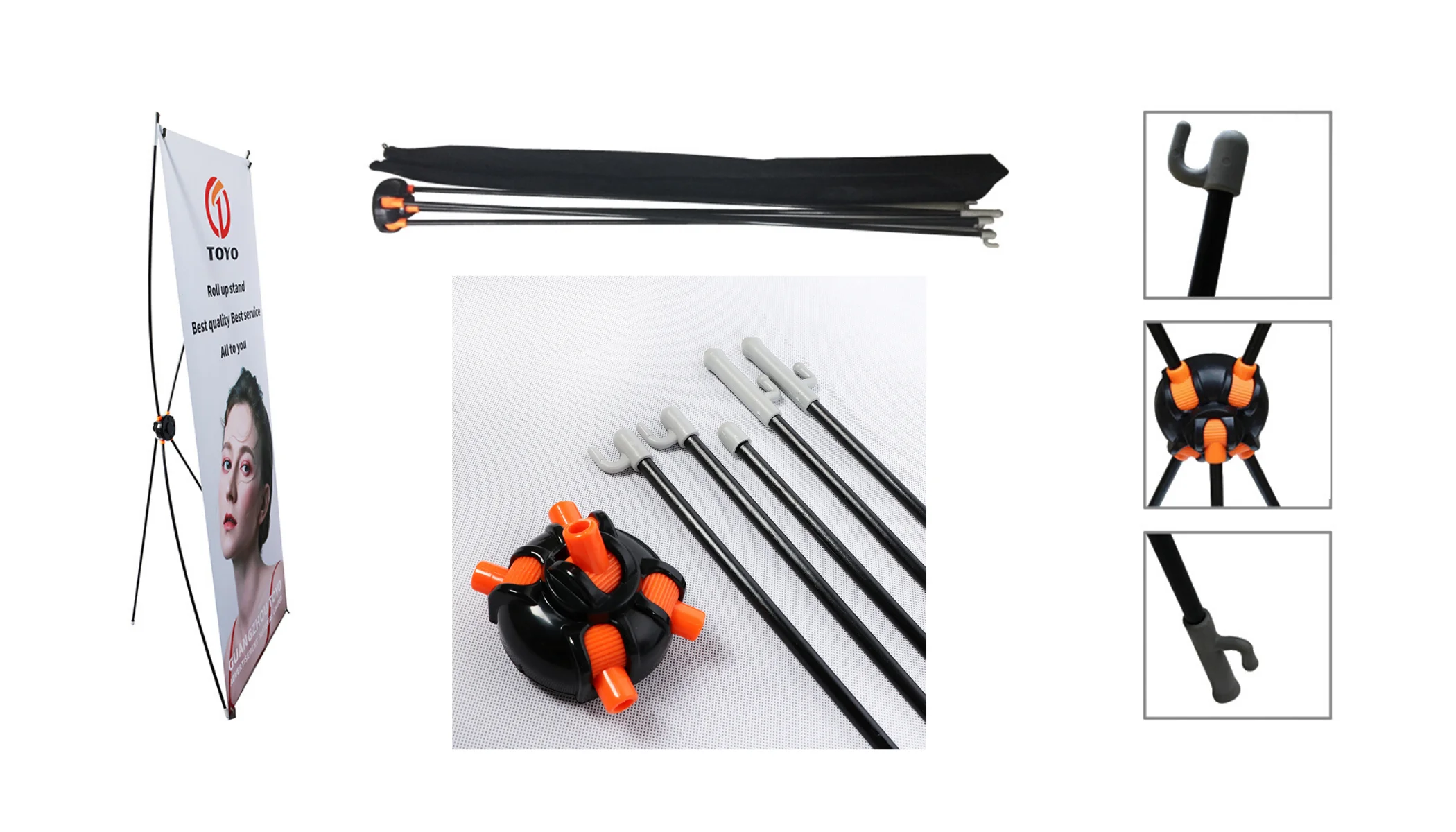 Pakistan Panda Style X Banner Stand - Perfect for Trade Shows