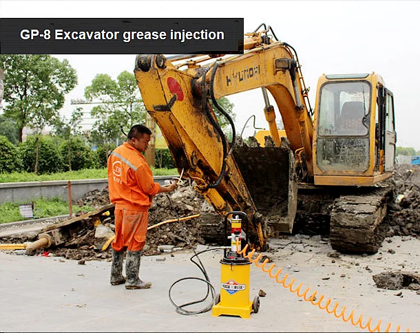 GP20 Air Operated High Pressure Grease Pump - 20L Portable Injector Gun