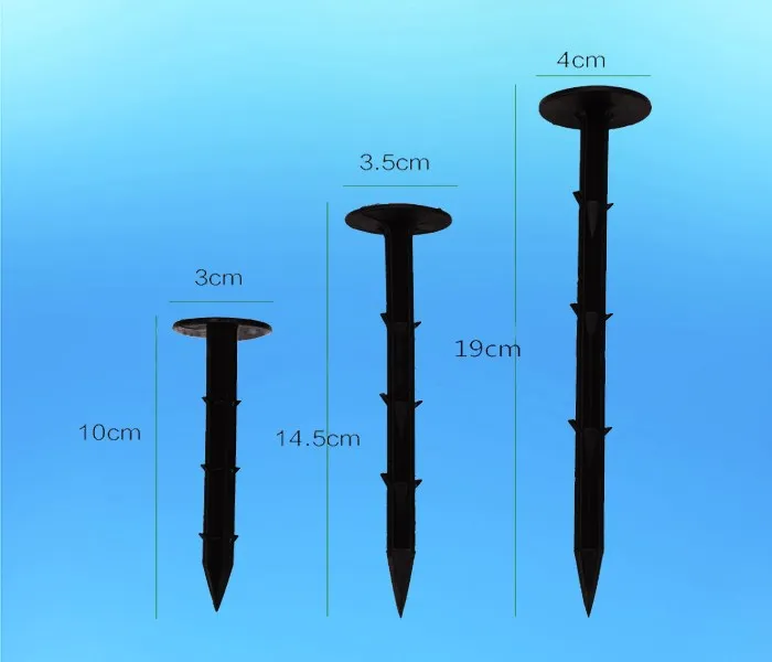 Plastic Garden Securing Pegs - Durable Weed Control Tools