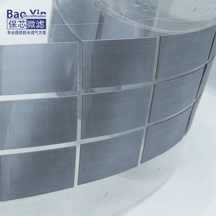 IP68 Ptfe Black Waterproof Hydrophobic Breathable Sticker Vent Membrane