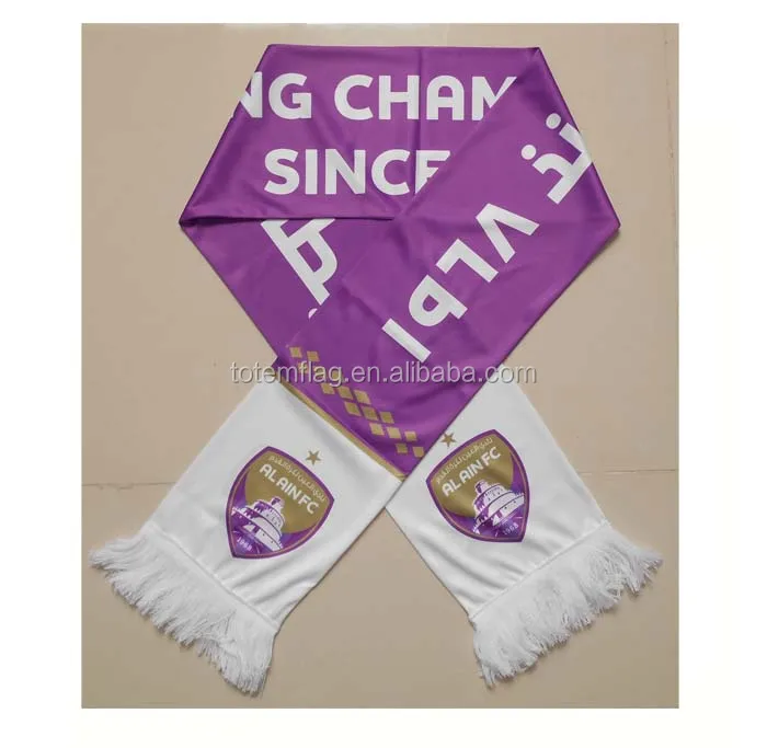 Update Custom Logo Printing Sport Team Football Fan Scarf Fashion ...
