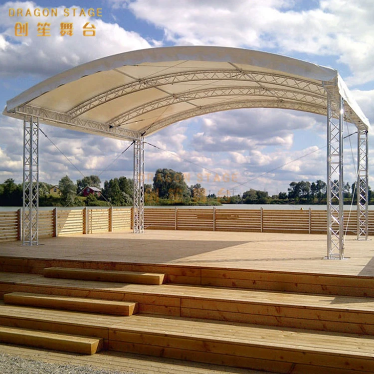 Curved Truss Structure - Dragonstage Aluminum Truss System