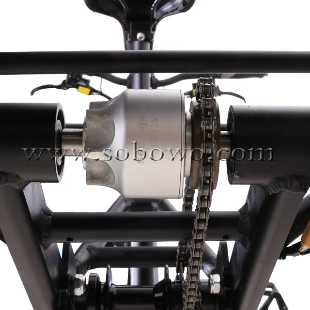 Sobowo Electric Trike - Powerful Mid Drive Motor & Fat Tires