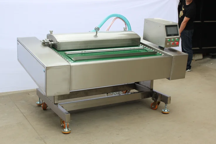 Zbj1100 Continues Conveyor Belt Vacuum Packing Machine Automatic ...