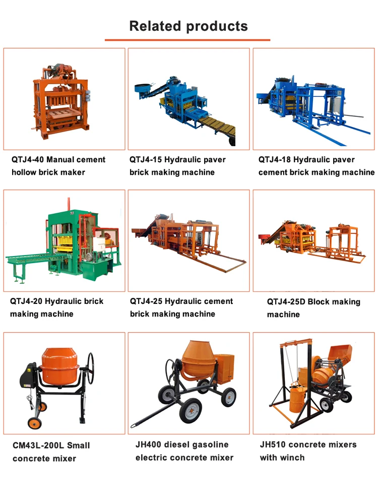 Hydraulic Pressure Qtj4-35a Semi Hollow Manual Qt4-35 Brick Block ...