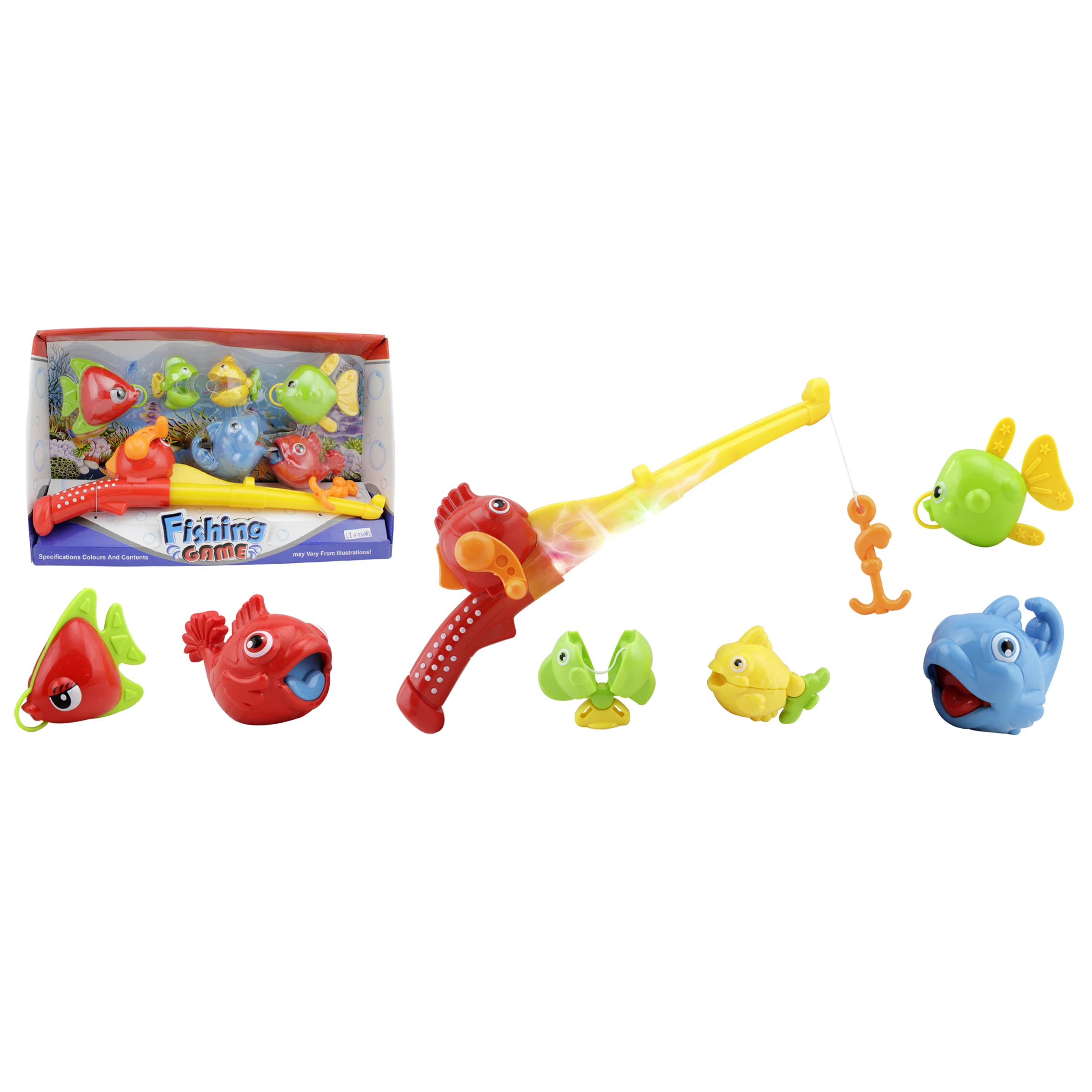 7 Pieces Plastic Toy Fishing Rods - Fun & Education