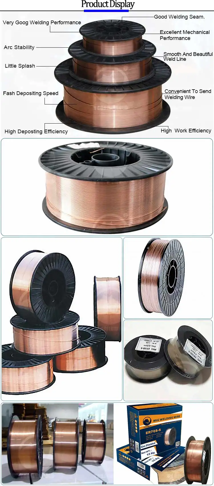 Gasless MIG Welding Wire ER70S-6 - Tensileweld Quality