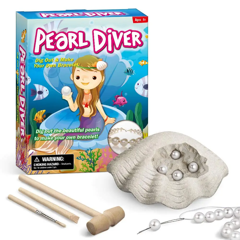Pearls Excavation Dig Kit Pearl Bracelet Assembly Toys For Kids Perfect ...