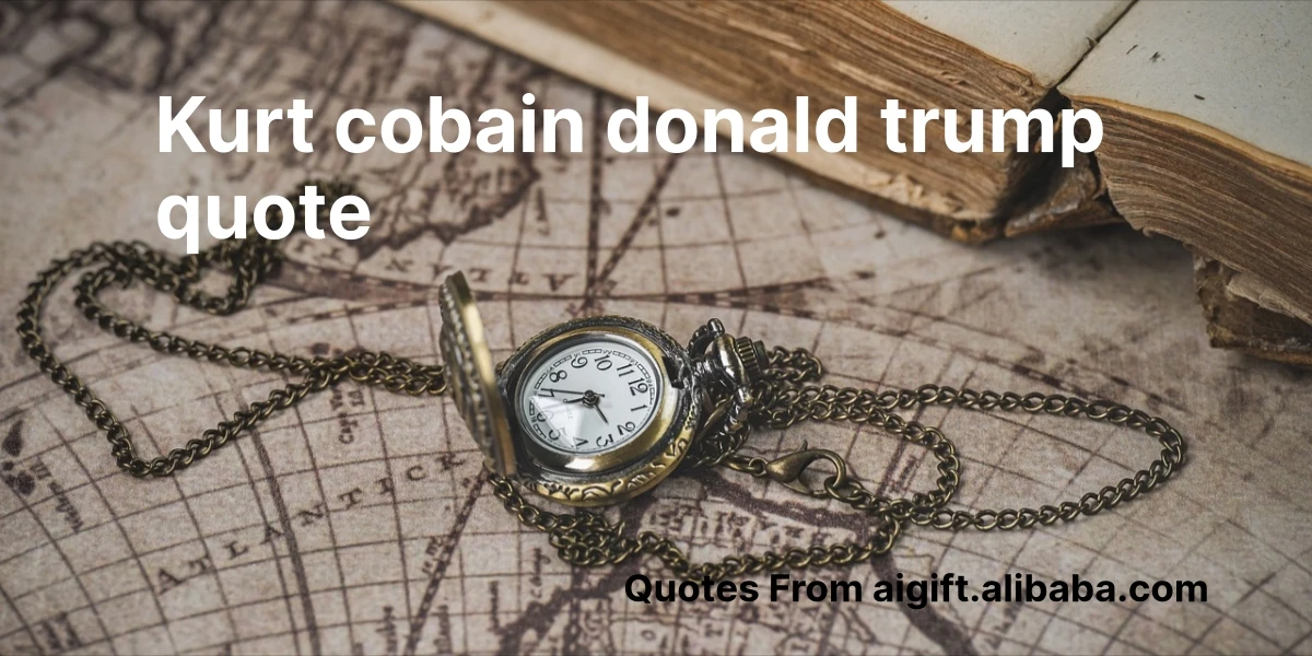 100+ Kurt Cobain & Donald Trump Quotes: Iconic, Controversial, and ...