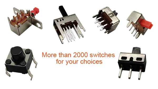 2p3t 2 pole 3 position slide switch 8 pin Right Angle horizontal Slide ...