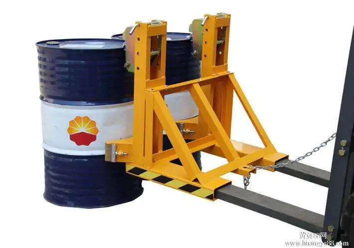 Drum Rotator Forklift Attachment - Efficient 55 Gallon Drum Mover