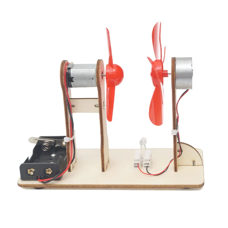 STEM Toy DIY 3D Wooden Wind Power Generation Learning Kit