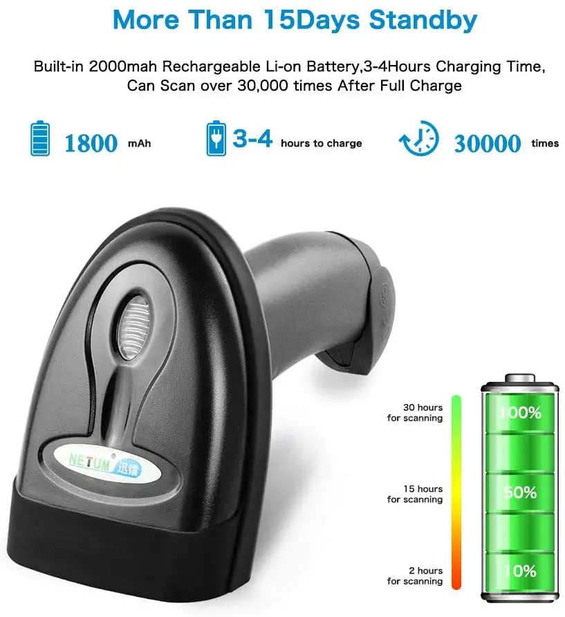 NT-1228BL Netum Usb 2D BT 바코드 스캐너 중국 공장 가격 산업 전자 바코드 스캐너| Alibaba.com