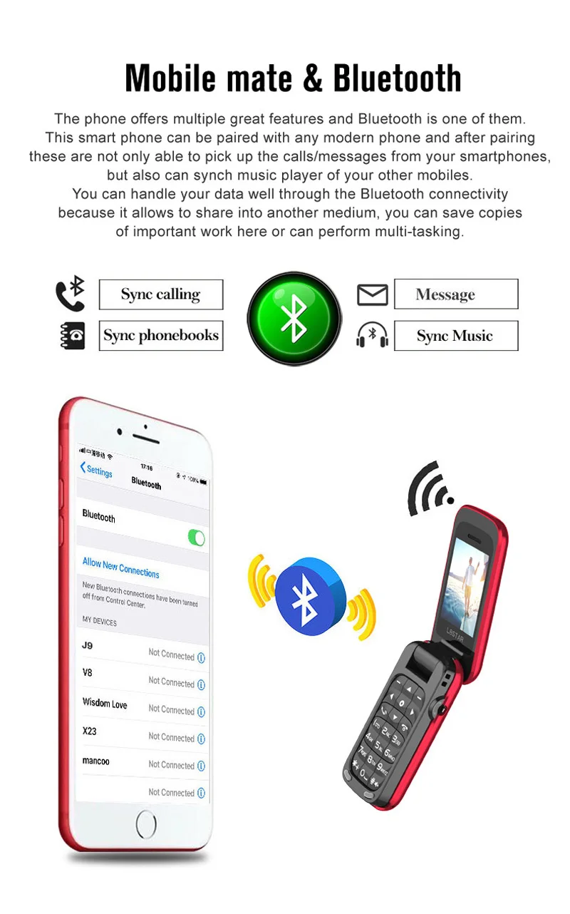 1.14 Inch Magic Voice Changer Small Size Mini Cute Flip Mobile Phone ...