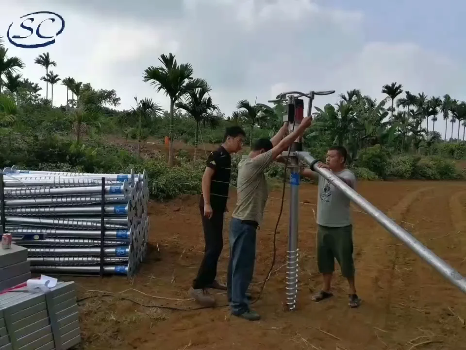 Ground Screw Driver Hand Type Electric Piling Machine For Sale - Buy ...